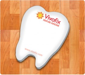 4 x 4 Custom Printed Tooth Shape Sticky Notes Full Color - Custom Shape ...