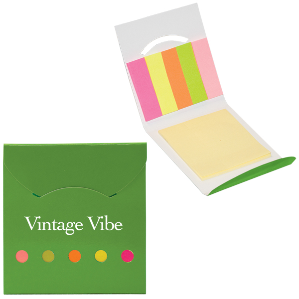 Personalized 150 Mini Sticky Note/ Flag Envelope - Sticky Flags